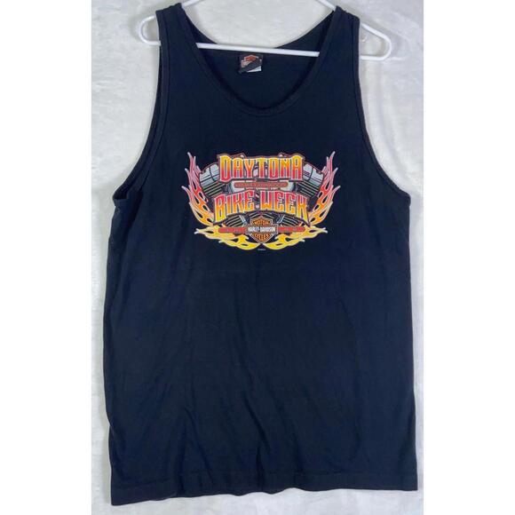 Other | Harley Davidson Tank Top Mens L Black Bruce Rossmeyer Daytona ...